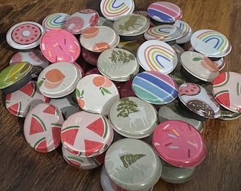 Round Glass Magnets - Etsy