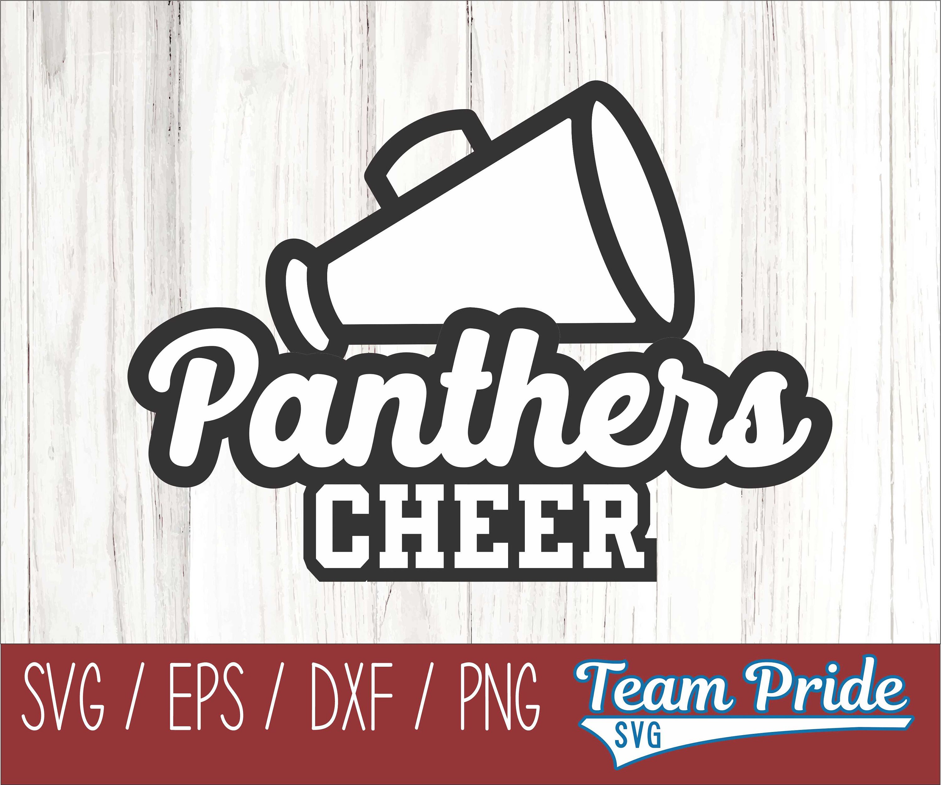 Panther Cheer SVG Printable Digital Download PNG EPS Dxf Do It - Etsy