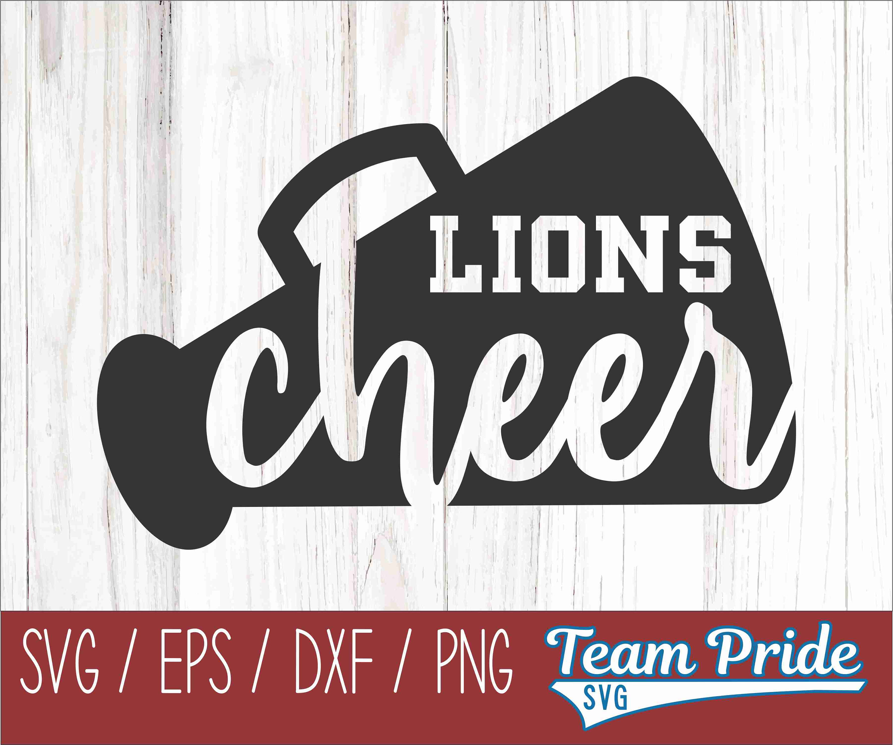 Lions Cheer SVG Digital Download Printable - Svg, Eps, Dxf, Png File ...