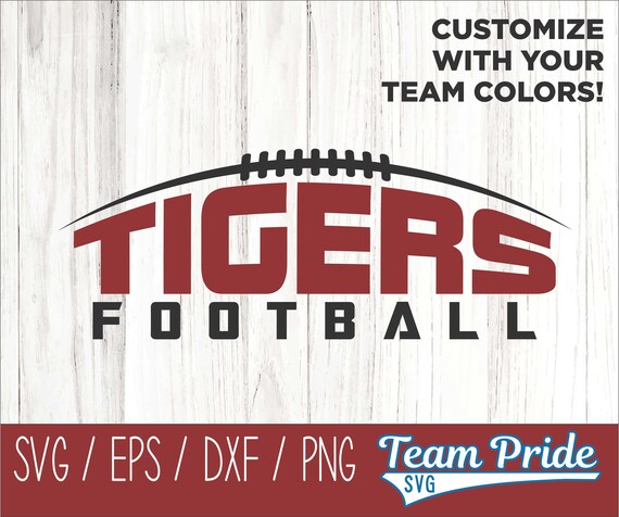 Tigers Football SVG Digital Download Tiger Pride Tigers EPS - Etsy