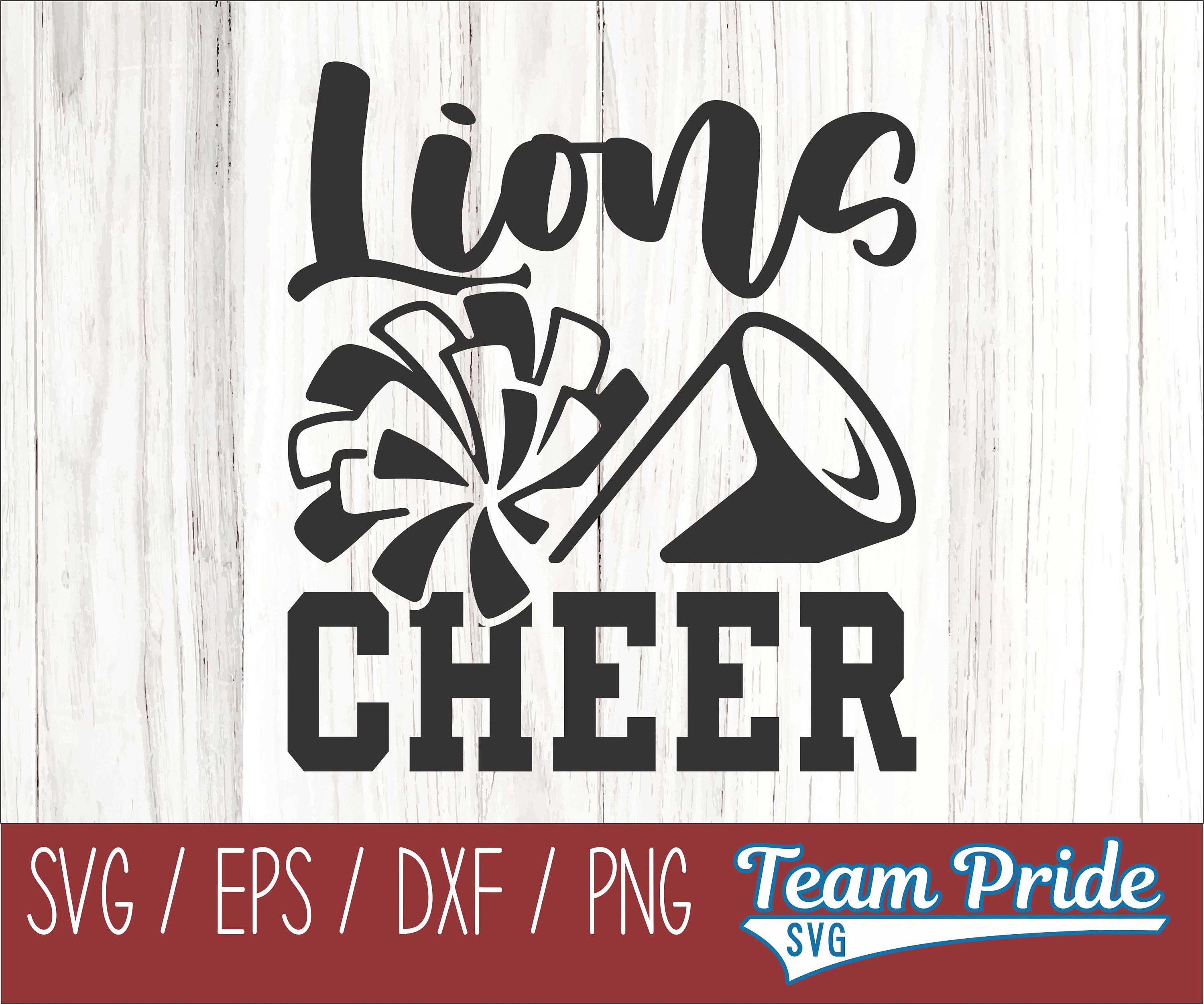 Lions Cheer SVG Digital Download Printable - Svg, Eps, Dxf, Png File ...