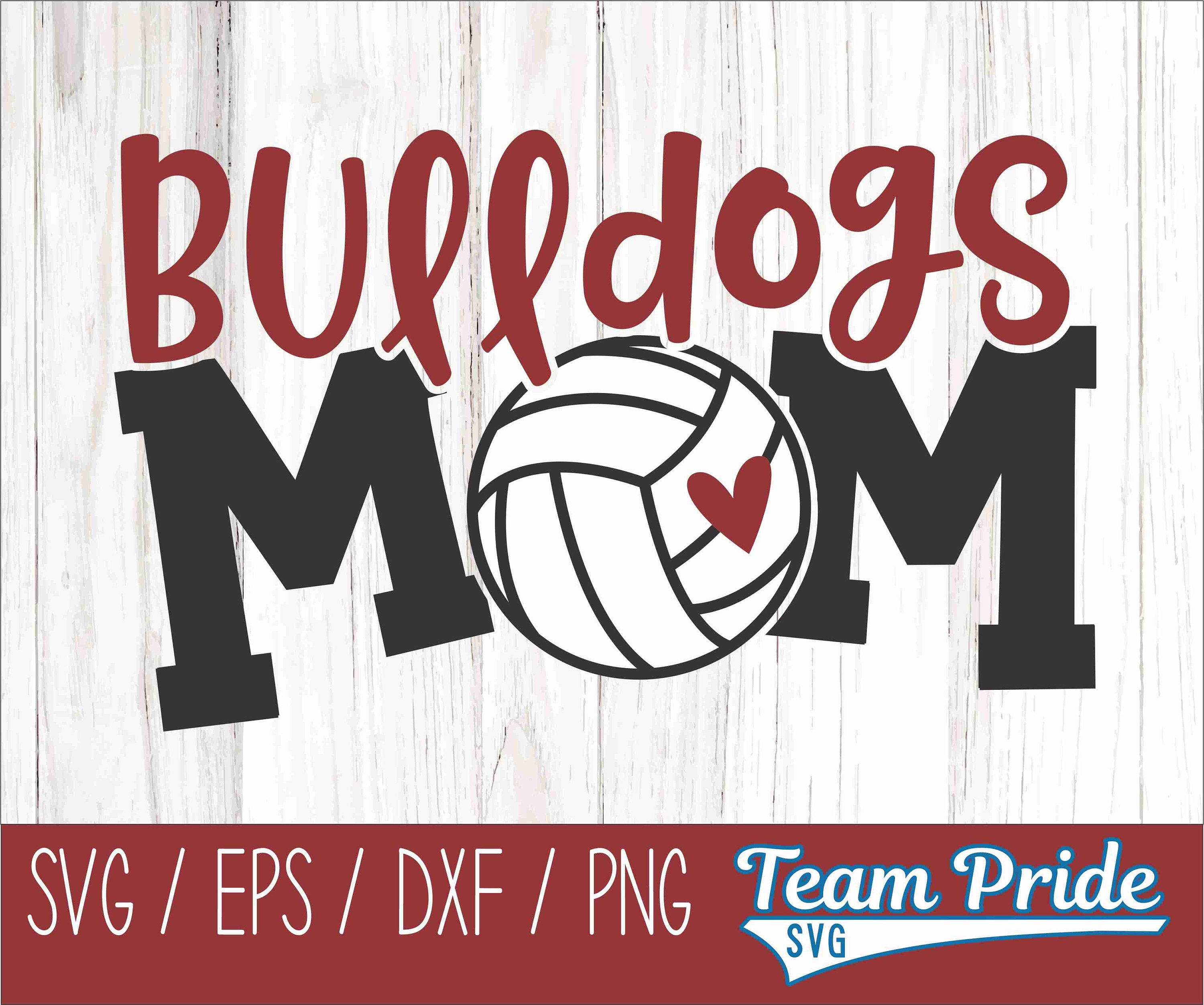 Bulldogs Volleyball Mom SVG Digital Download Printable Svg - Etsy