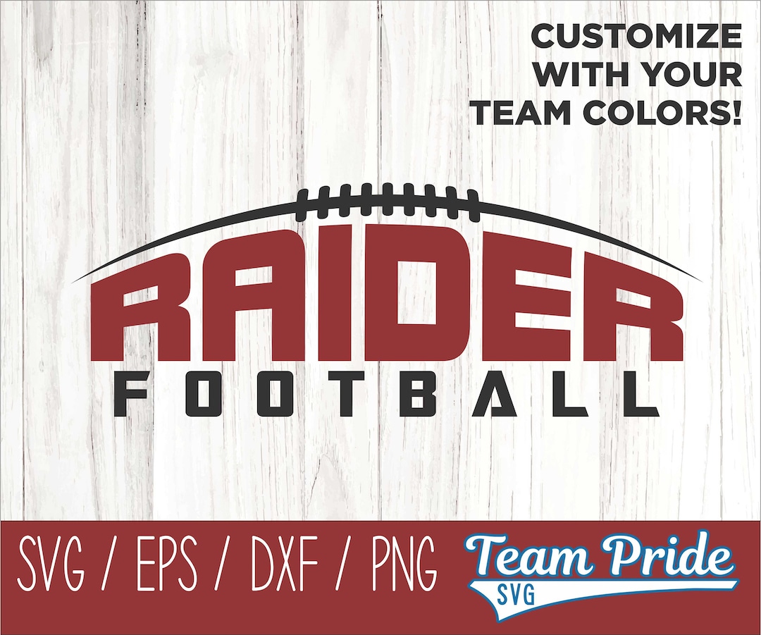Raiders Football SVG Digital Download Printable - Svg, Eps, Dxf, Png ...