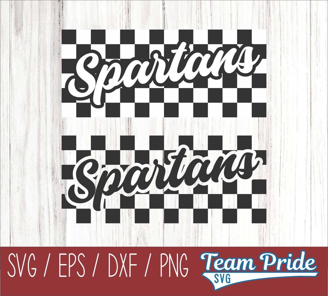 Spartans Retro Team Design SVG Digital Download Printable - Svg, Eps ...