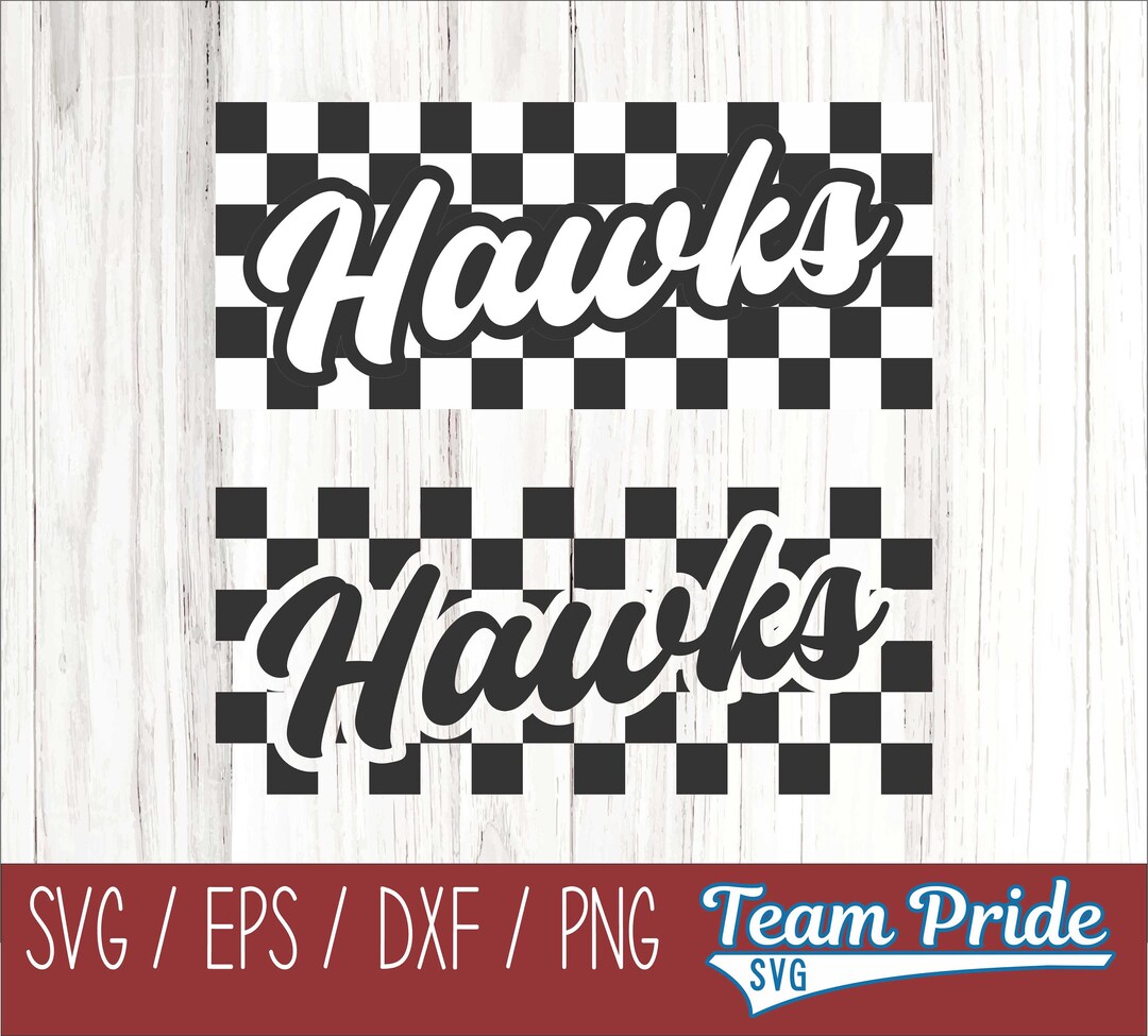 Hawks Retro Team Design SVG Digital Download Printable - Svg, Eps, Dxf ...