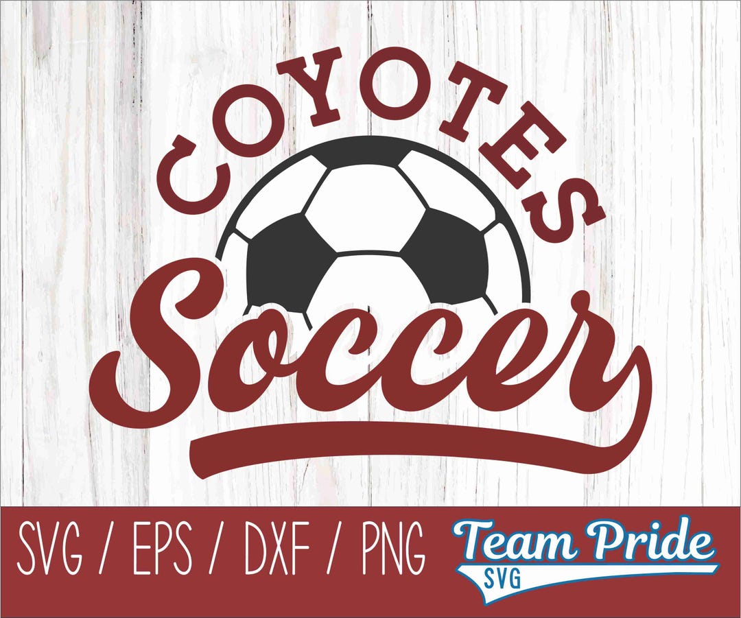 Coyotes Soccer Ball SVG Digital Download Printable - Svg, Eps, Dxf, Png ...