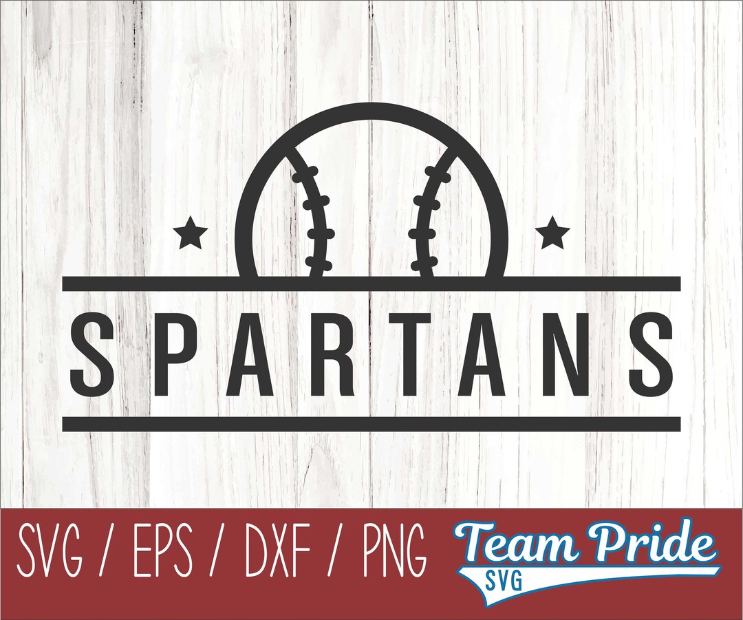 Spartans Baseball SVG Digital Download Printable - Svg, Eps, Dxf, Png ...