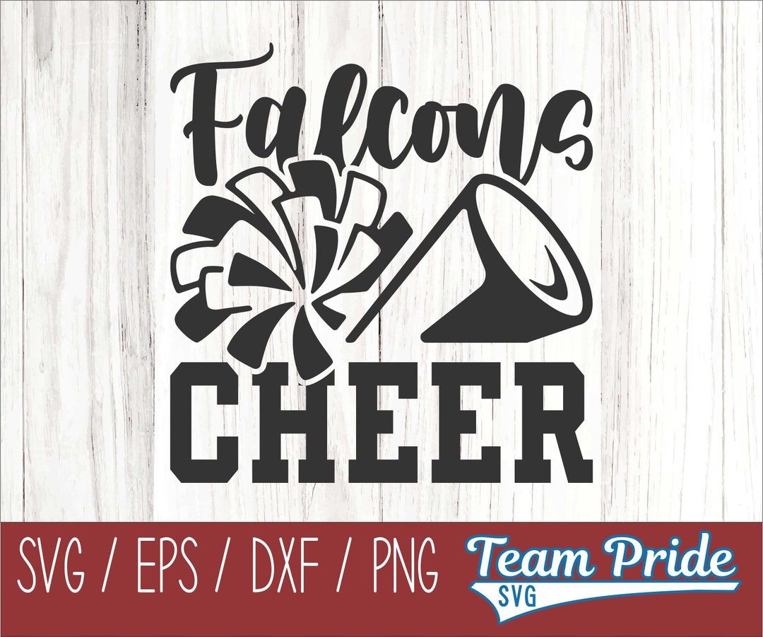 Falcons Cheer SVG Digital Download Printable - Svg, Eps, Dxf, Png File ...