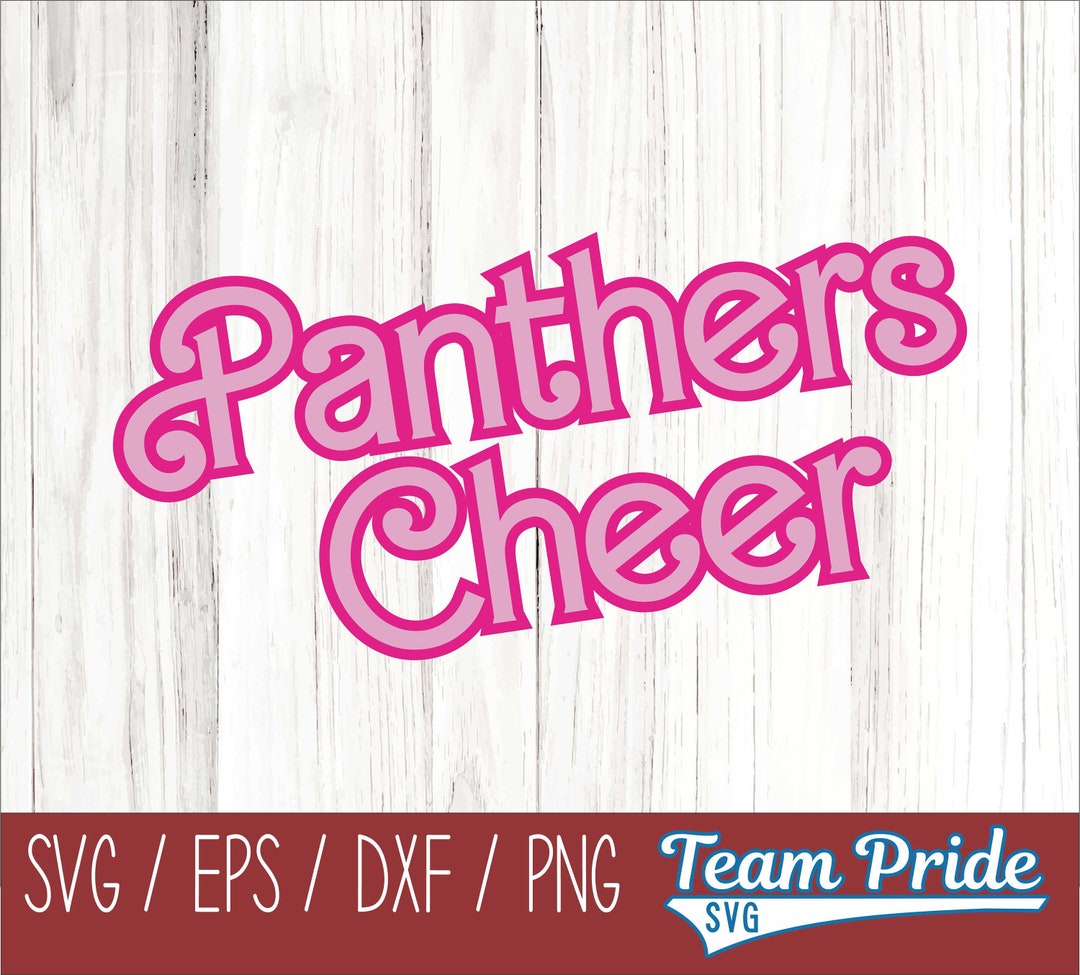 Barbi Panthers Cheer SVG Digital Download Printable - Svg, Eps, Dxf ...