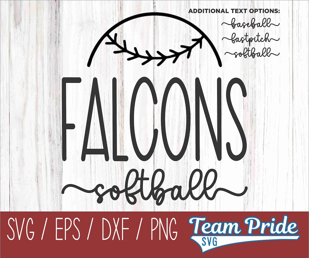 Falcons Softball Baseball Fastpitch SVG Digital Download Printable ...