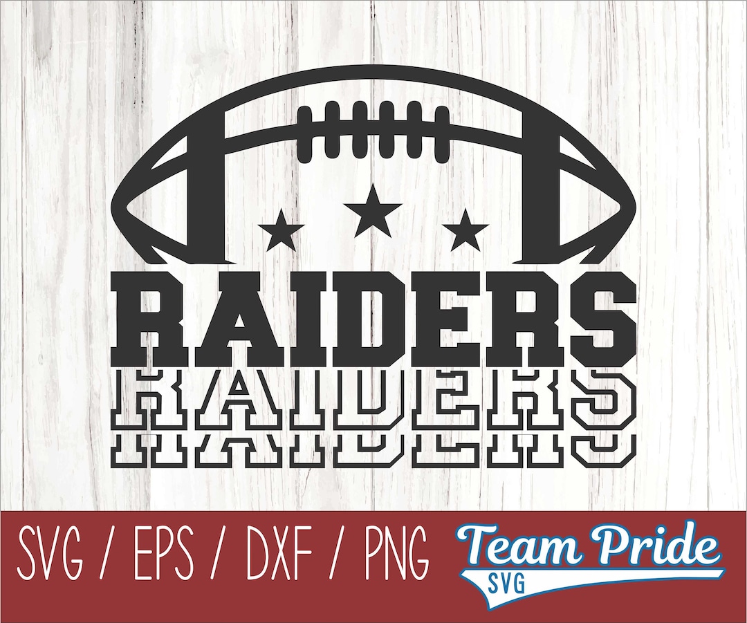 Raiders Football SVG Digital Download Printable - Svg, Eps, Dxf, Png ...