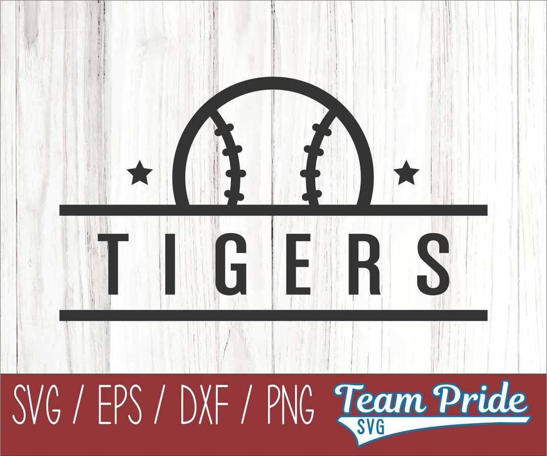 Tigers Baseball SVG Digital Download Printable - Svg, Eps, Dxf, Png ...