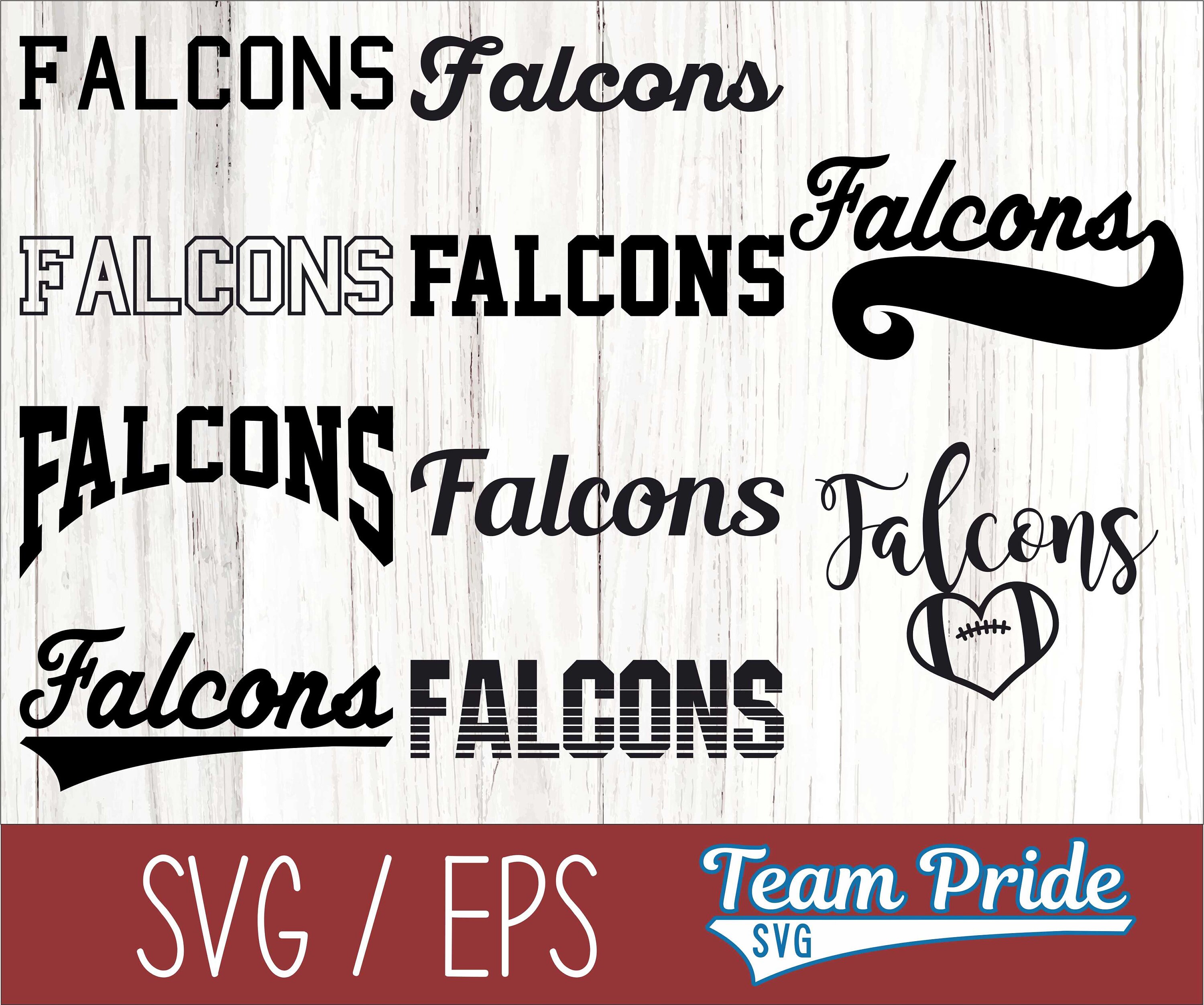 Falcons SVG Bundle Digital Download Falcon Pride EPS Falcons | Etsy