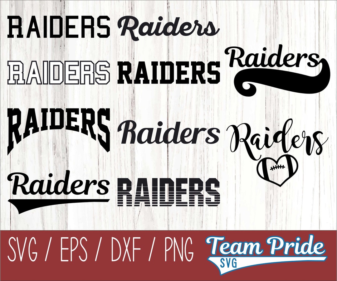 Raiders SVG Bundle Digital Download Printable - Svg, Eps, Dxf, Png File ...