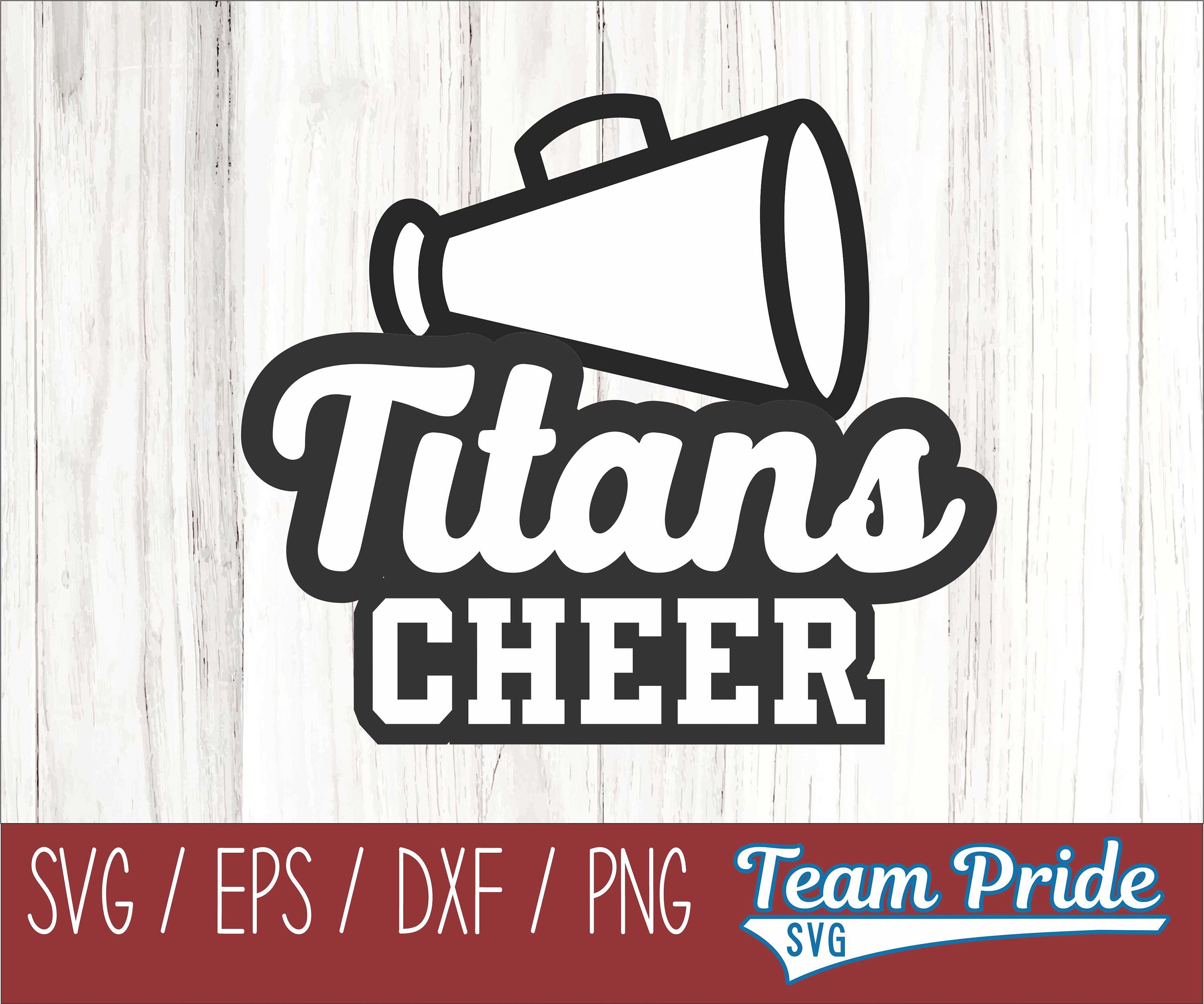 Titans Cheer SVG Printable Digital Download PNG EPS Dxf Do It - Etsy