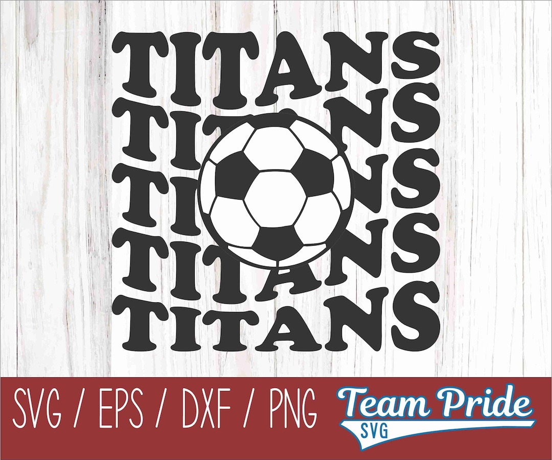 Titans Soccer Retro Wave SVG Digital Download Printable - Svg, Eps, Dxf ...