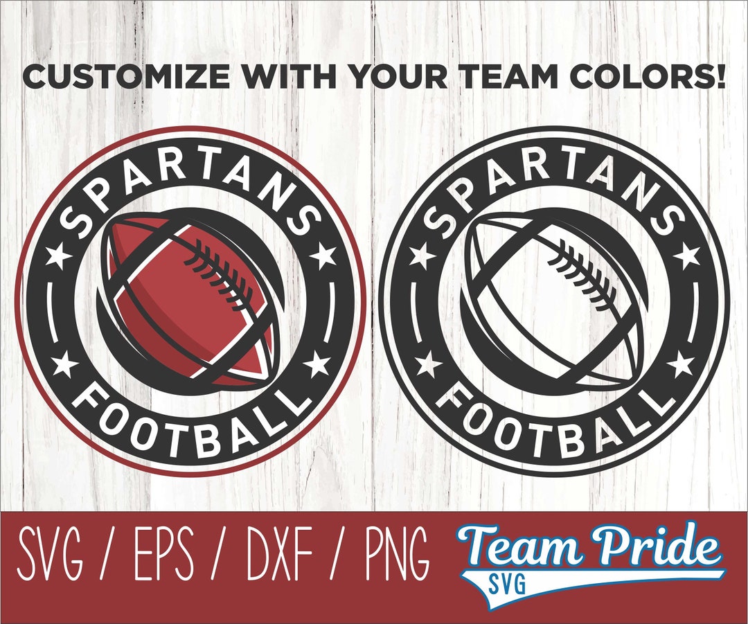 Spartans Football SVG Digital Download Printable - Svg, Eps, Dxf, Png ...