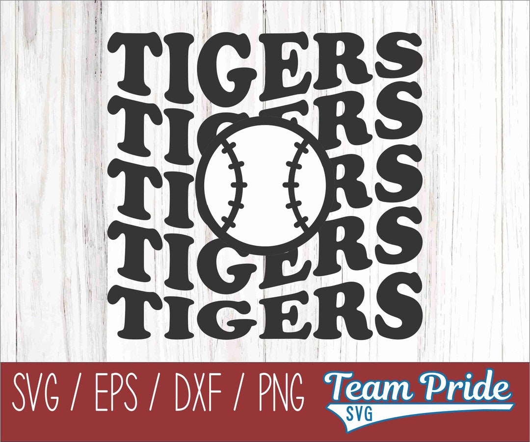 Tigers Baseball SVG Digital Download Printable - Svg, Eps, Dxf, Png ...