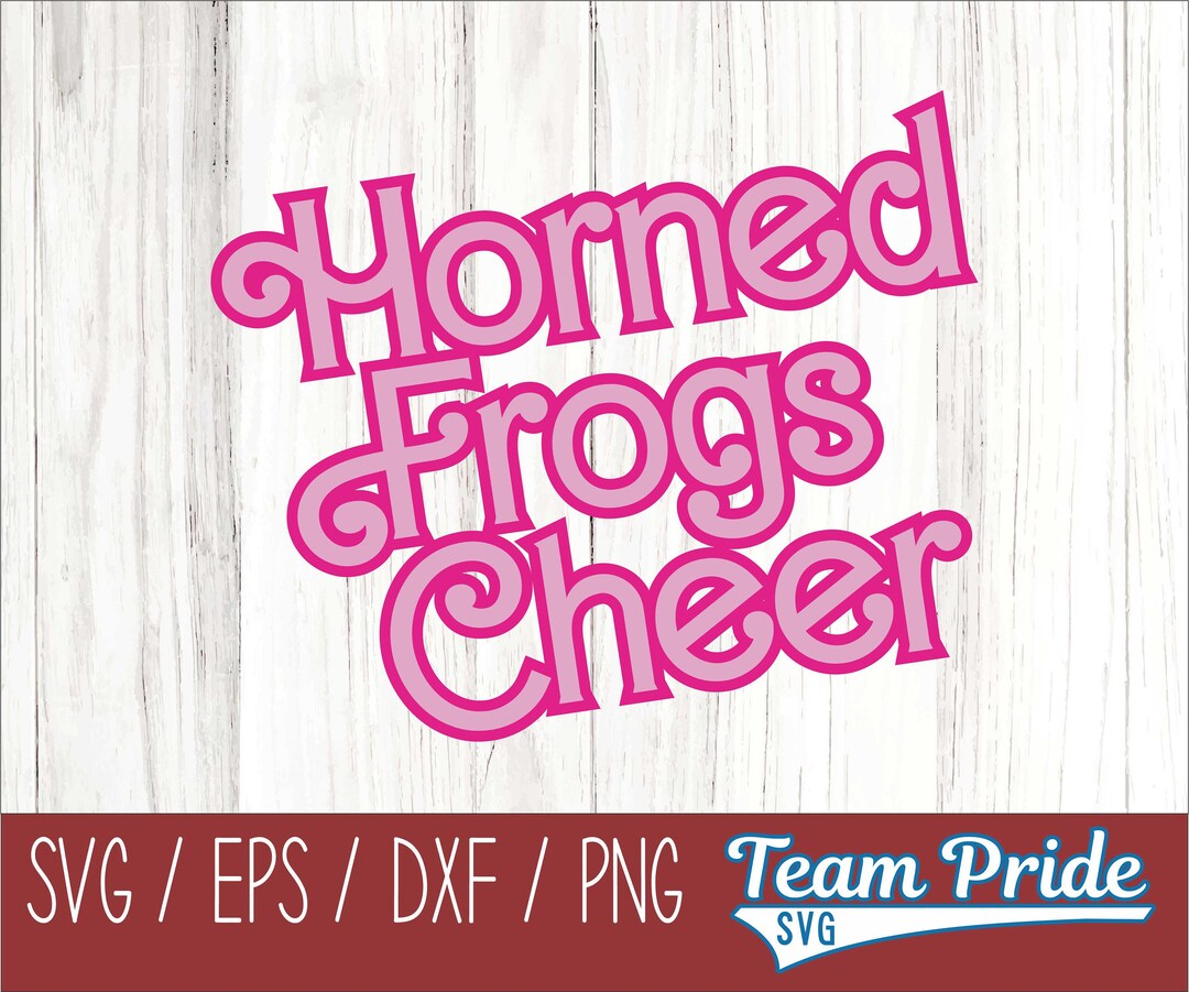 Barbi Horned Frogs Cheer SVG Digital Download Printable - Svg, Eps, Dxf ...