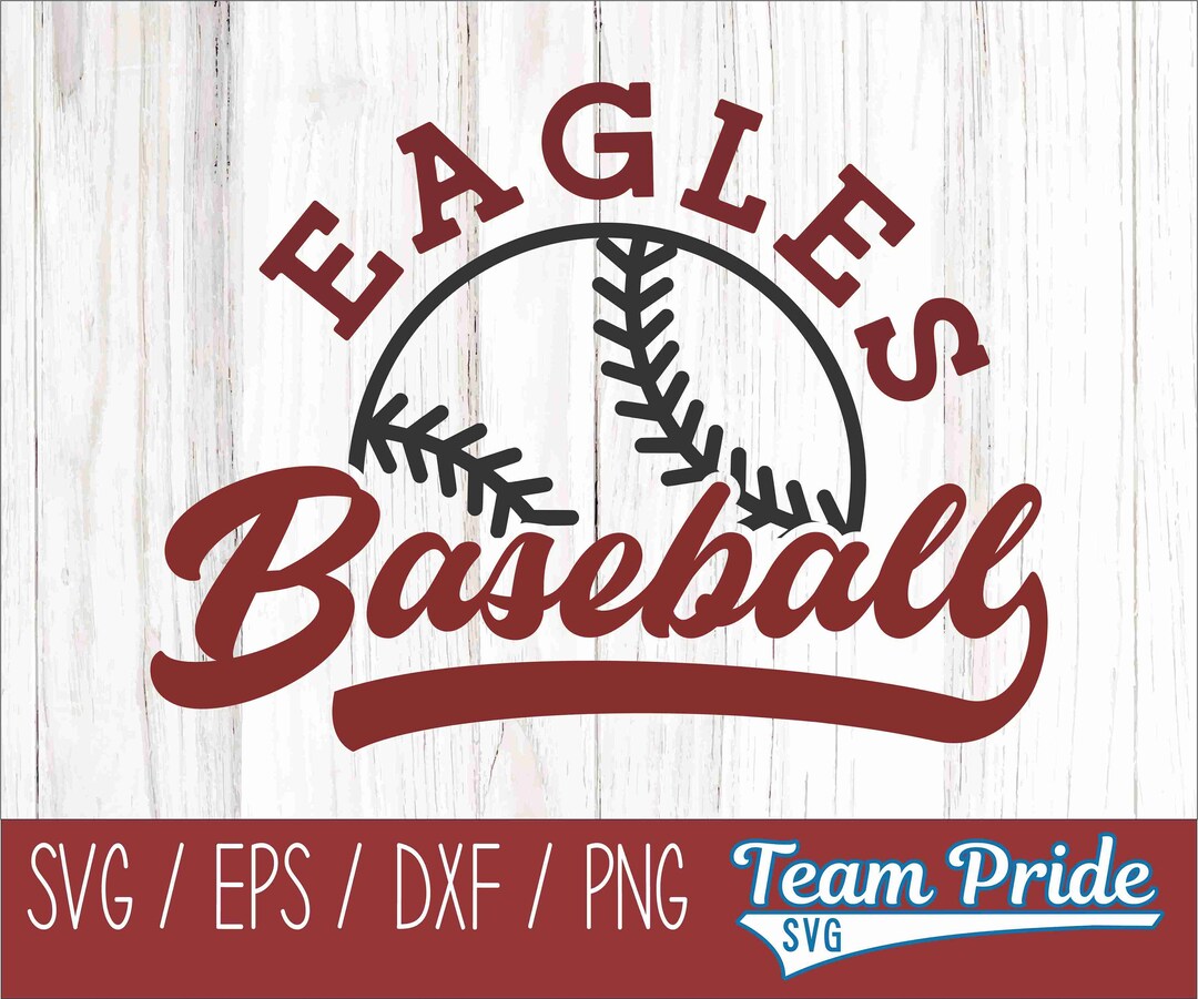 Eagles Baseball Svg/dxf/eps/png Files - Sports Team Logo for Cutting ...