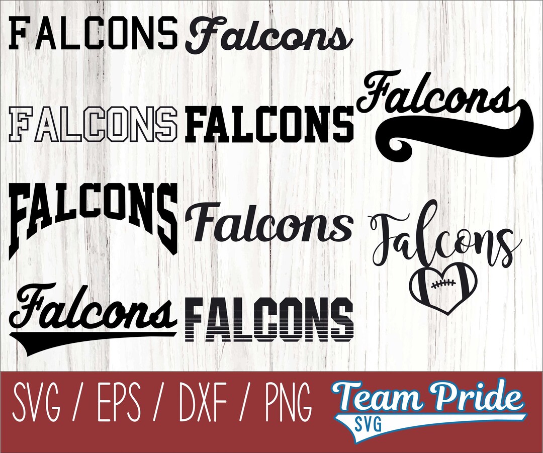 Falcons SVG Bundle Digital Download Printable - Svg, Eps, Dxf, Png File ...