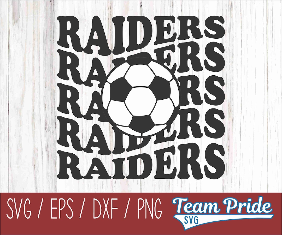 Raiders Soccer Retro Wave SVG Digital Download Printable - Svg, Eps ...