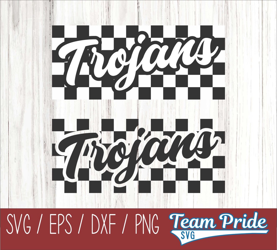 Trojans Retro Team Design SVG Digital Download Printable - Svg, Eps ...