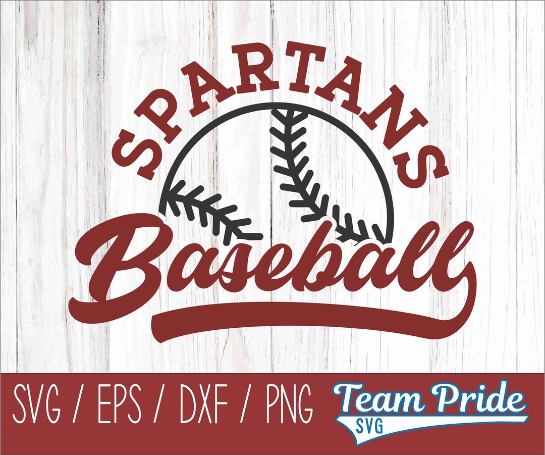 Spartans Baseball Svg/dxf/eps/png Files - Sports Team Logo for Cutting ...