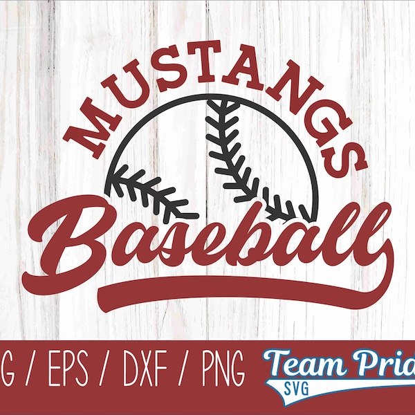 Mustang Baseball - Etsy