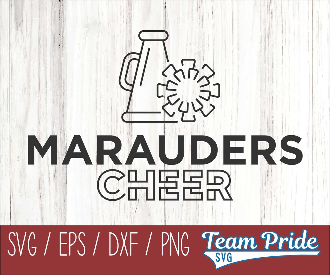 Marauders Cheer Line Art SVG Digital Download Printable - Svg, Eps, Dxf ...