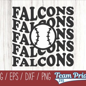 Falcons Baseball SVG Digital Download Printable - Svg, Eps, Dxf, Png ...