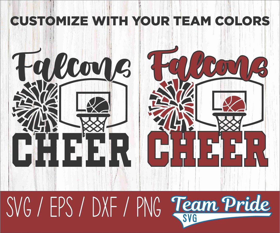 Falcon Basketball Cheer SVG Digital Download Printable - Svg, Eps, Dxf ...