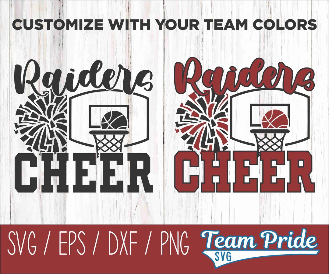 Raider Basketball Cheer SVG Digital Download Printable - Svg, Eps, Dxf ...