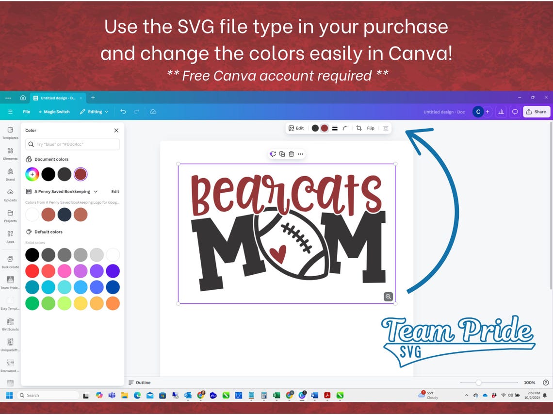 Beavers Cheer SVG Digital Download Printable - Svg, Eps, Dxf, Png File ...