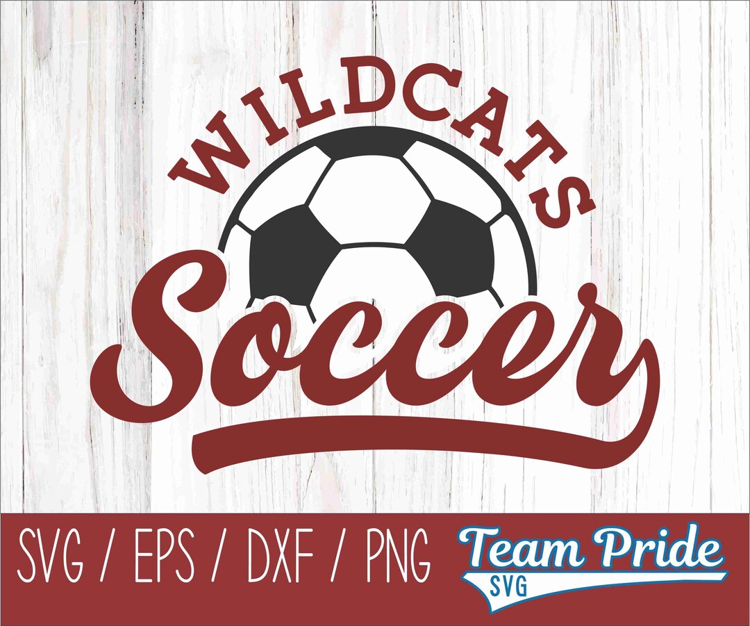 Wildcats Soccer Ball SVG Digital Download Printable - Svg, Eps, Dxf ...