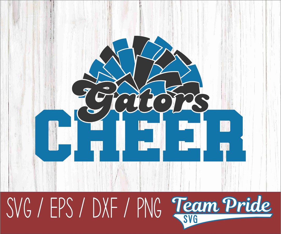 Gators Cheer Pom Pom SVG Digital Download Printable - Svg, Eps, Dxf ...