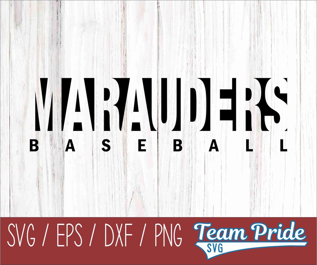 Marauders Baseball Cut Out Digital Download Printable - Svg, Eps, Dxf ...