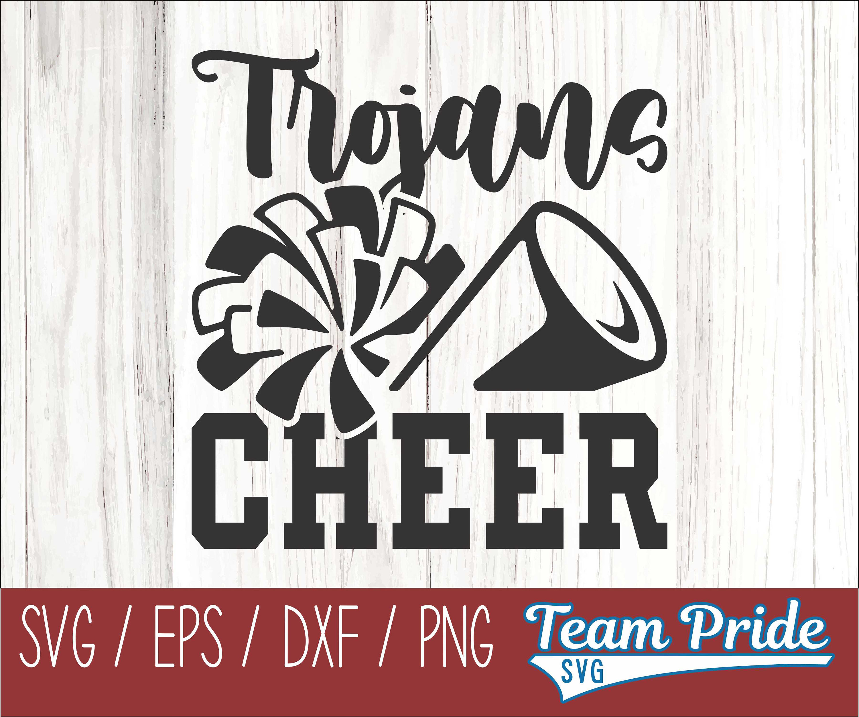 Trojans Cheer SVG Digital Download Printable Svg Eps Dxf - Etsy