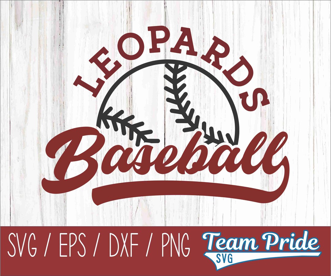 Leopards Baseball Svg/dxf/eps/png Files - Sports Team Logo for Cutting ...