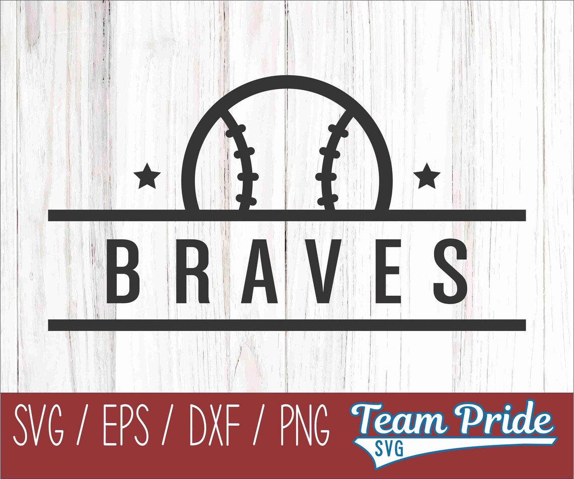 Braves Baseball SVG Digital Download Printable - Svg, Eps, Dxf, Png ...