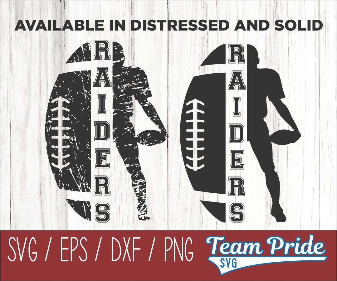 Raiders Football SVG Digital Download Printable Svg, Eps, Dxf, Png File ...