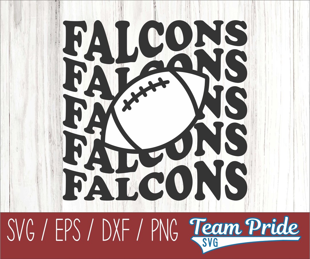 Falcons Football Retro Wave SVG Digital Download Printable - Svg, Eps ...