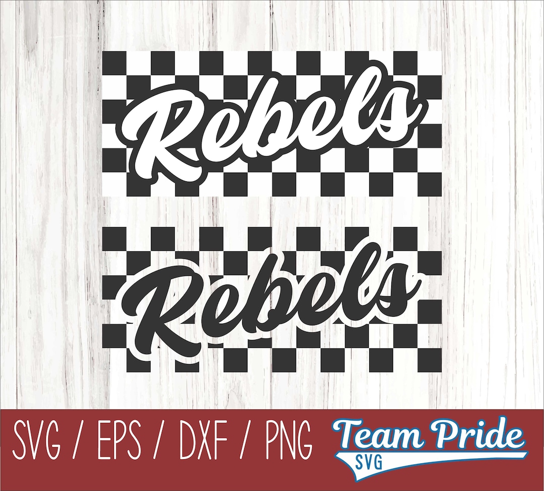 Rebels Retro Team Design SVG Digital Download Printable - Svg, Eps, Dxf ...