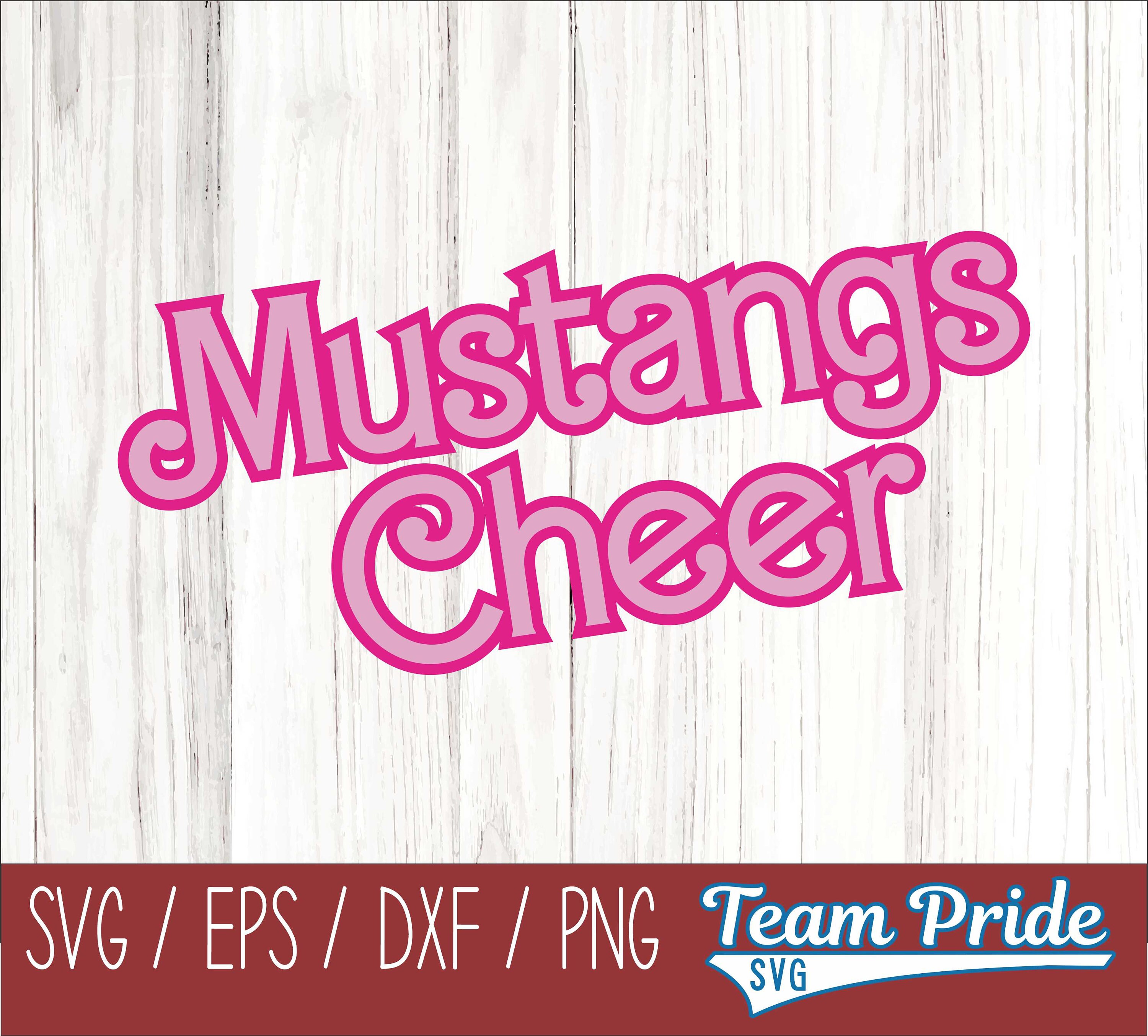 Barbi Mustangs Cheer SVG Digital Download Printable Svg - Etsy