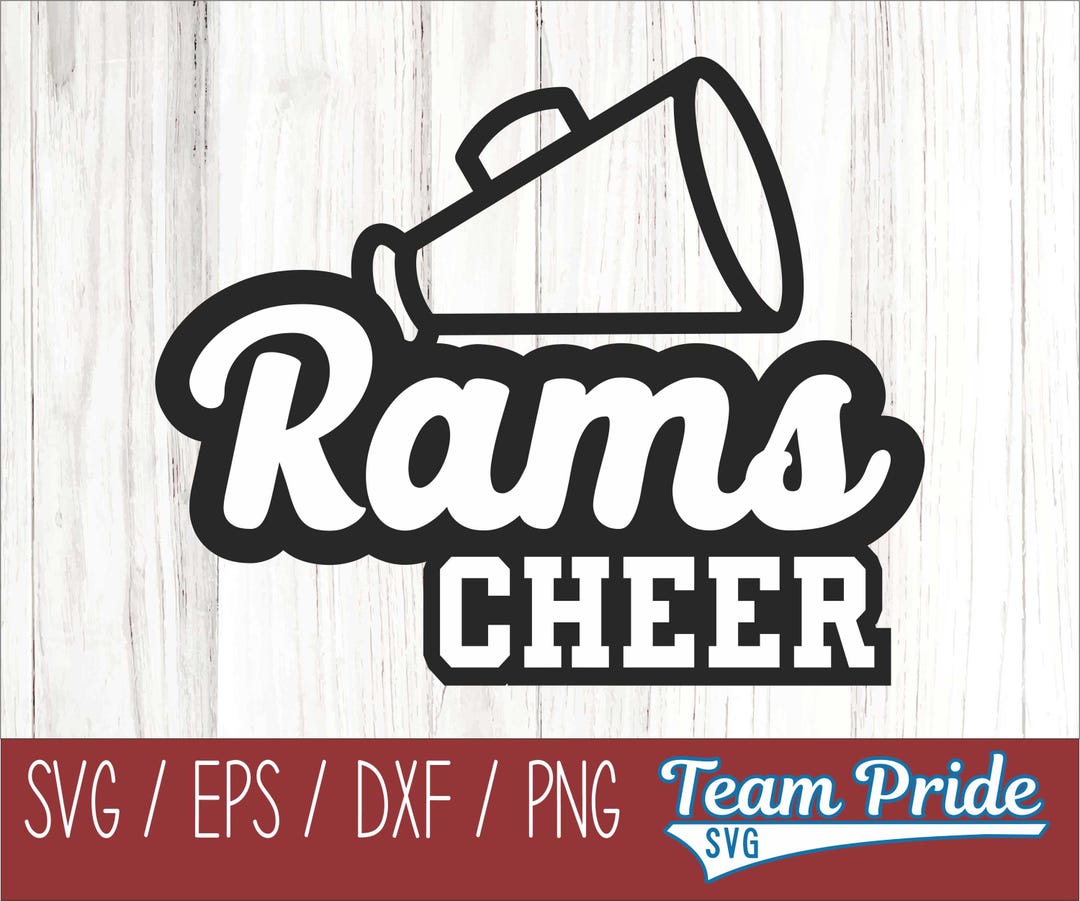 Rams Cheer SVG Digital Download PNG EPS Dxf Do It Yourself Unique Gift ...