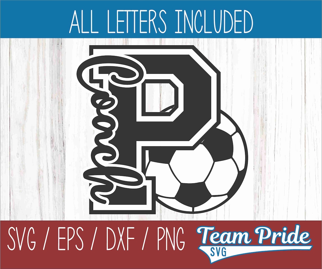 Soccer Coach SVG Bundle Varsity Letter Design, All Letters Included ...
