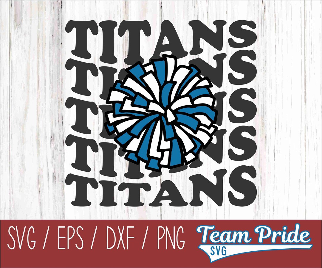 Titans Cheer Vintage Wave SVG Digital Download Printable - Svg, Eps ...