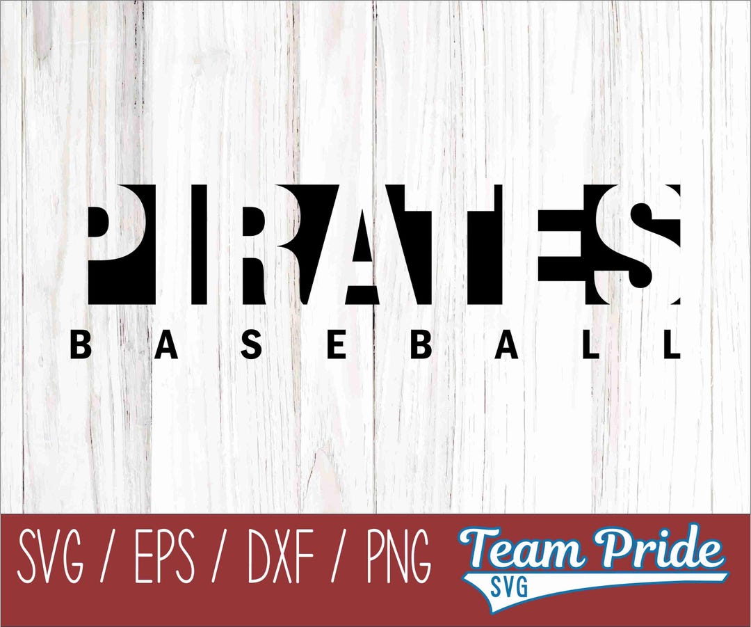 Pirates Baseball Cut Out Digital Download Printable - Svg, Eps, Dxf ...