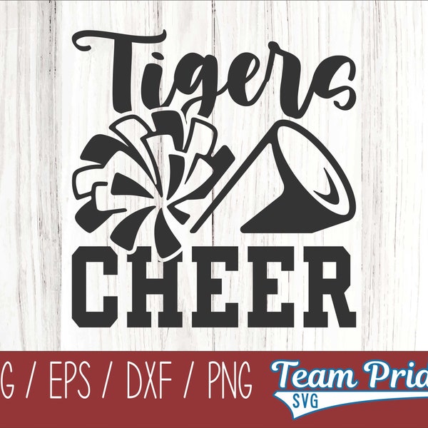 Tiger Cheer Svg - Etsy