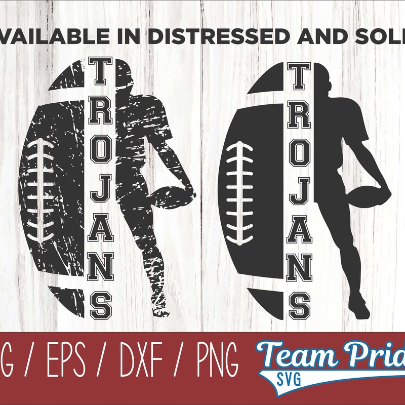 Trojans Football Svg - Etsy